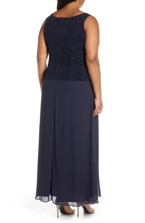 Alex Evenings Mock Two-piece Gown With Jacket