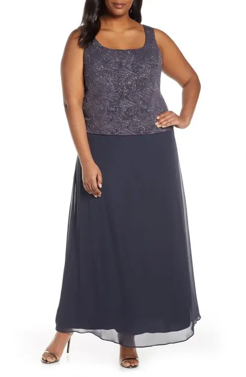 Alex Evenings Mock Two-piece Gown With Jacket