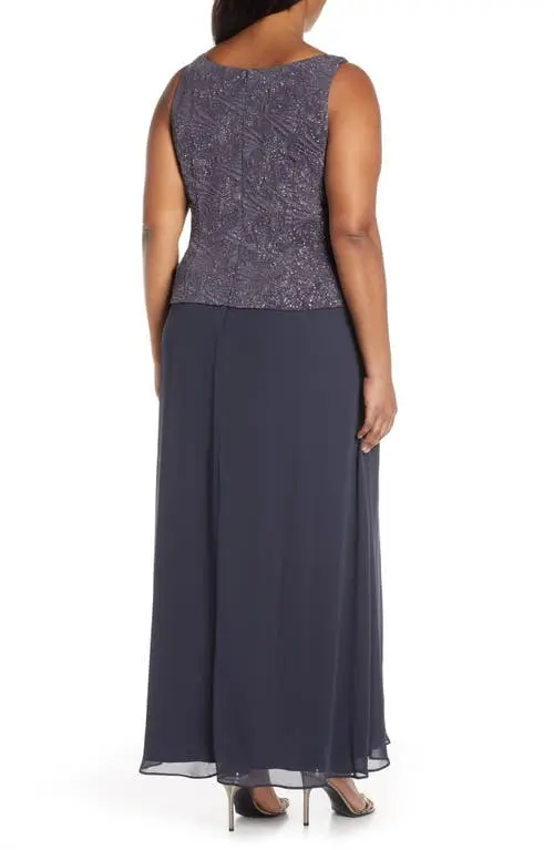 Alex Evenings Mock Two-piece Gown With Jacket