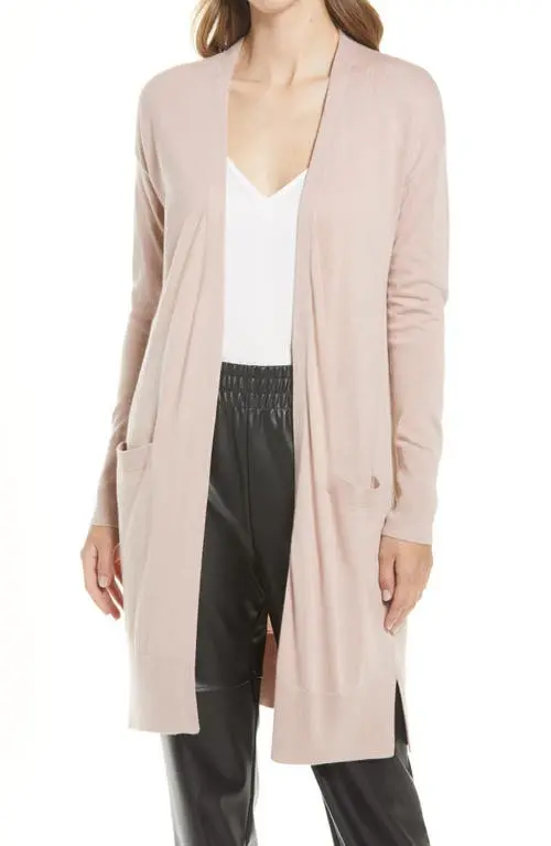 Halogen Open Front Pocket Cardigan