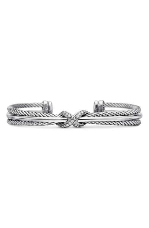 David Yurman X' Crossover Cuff - Diamond