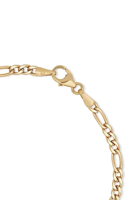 Bony Levy 14k Gold Figaro Chain Bracelet - Yellow