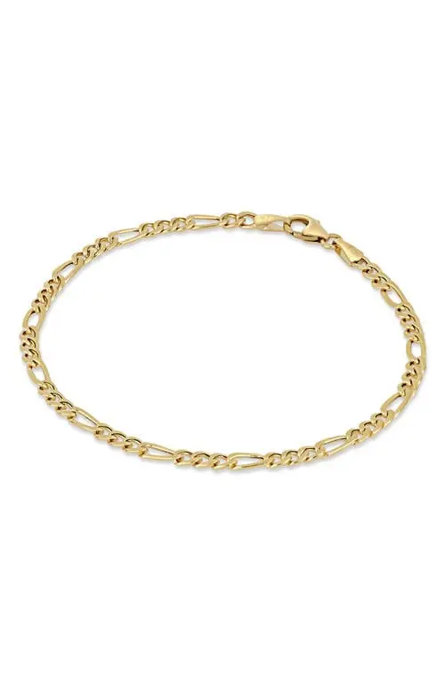 Bony Levy 14k Gold Figaro Chain Bracelet - Yellow