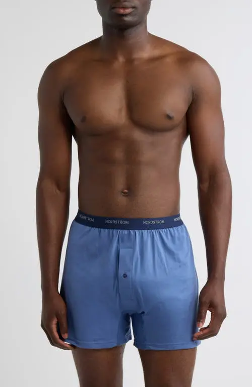 Nordstrom 3-pack Supima® Cotton Boxers - Blue Bijou Multi