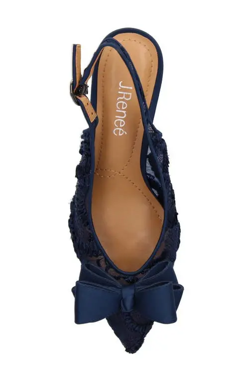 J. Reneé Yazmine Pointed Toe Slingback Pumps