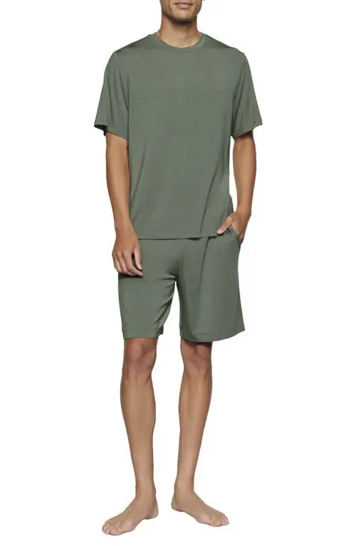 Eberjey Henry Stretch Tencel® Modal Short Pajamas - Desert Sage
