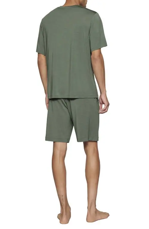 Eberjey Henry Stretch Tencel® Modal Short Pajamas - Desert Sage