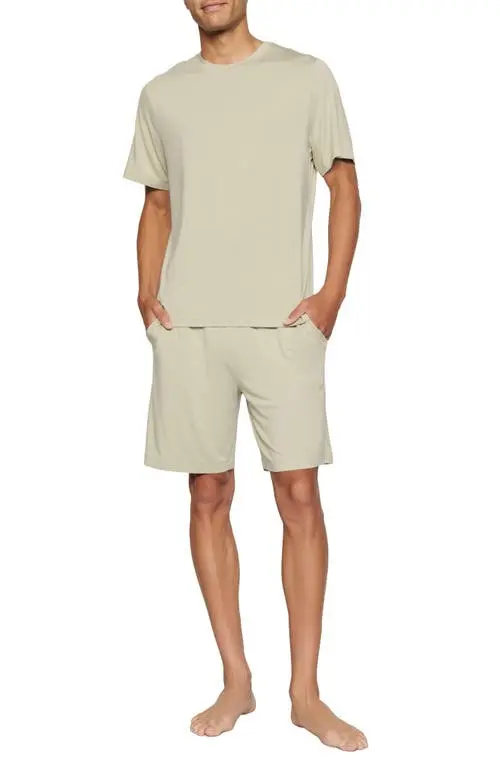Eberjey Henry Stretch Tencel® Modal Short Pajamas - Sandstone