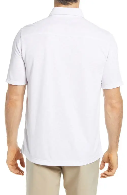Johnston & Murphy Slub Polo - White