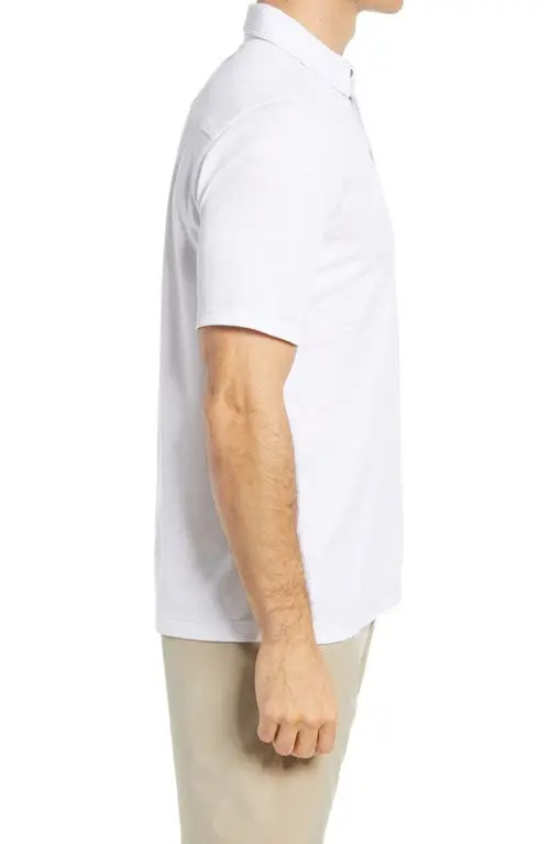 Johnston & Murphy Slub Polo - White