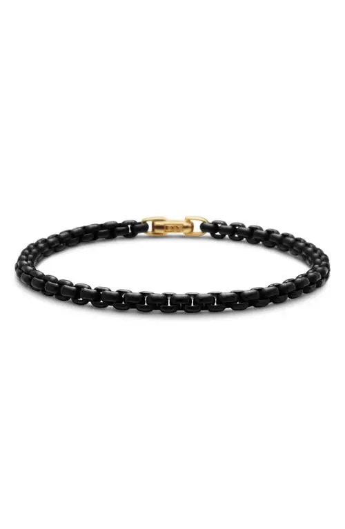 David Yurman Bel Aire Chain Bracelet - Gold/black Steel