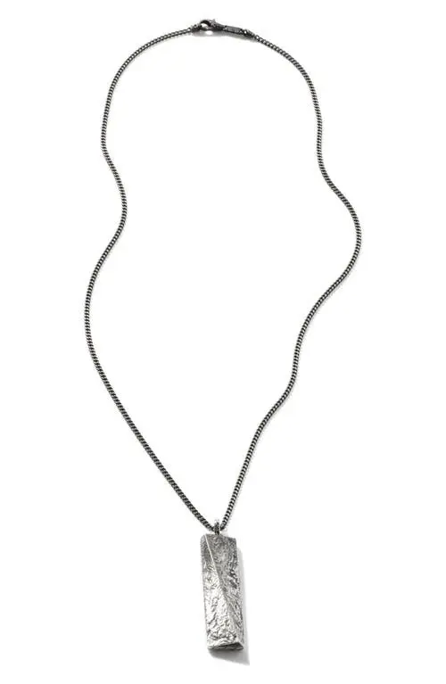 John Hardy Classic Chain Reclaimed Pendant Necklace - Silver