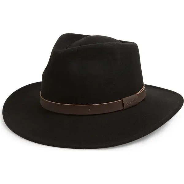Barbour Crushable Bushman Fedora - Black