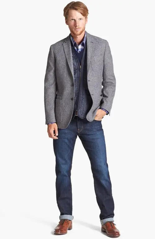 Barbour Polarquilt Relaxed Fit Zip-in Liner Waistcoat - Navy