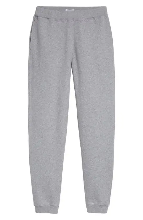 Sunspel French Terry Jogger Sweatpants - Grey Melange
