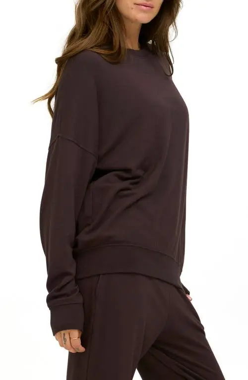 THREADS 4 THOUGHT Cathy Boyfriend Fleece Sweatshirt - Cocoa
