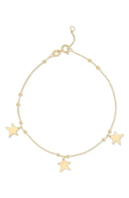 Bony Levy 14k Gold Star Charm Bracelet - Yellow