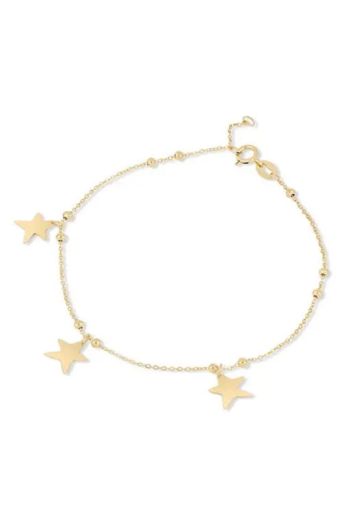 Bony Levy 14k Gold Star Charm Bracelet