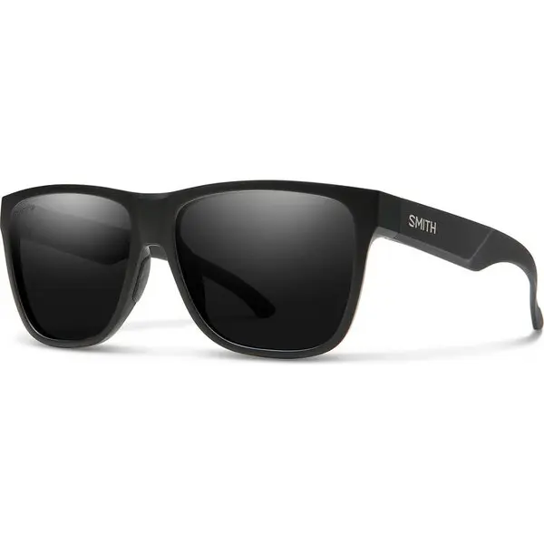 SMITH Lowdown Xl 2 60mm Chromapop™ Polarized Square Sunglasses - Matte Black/black