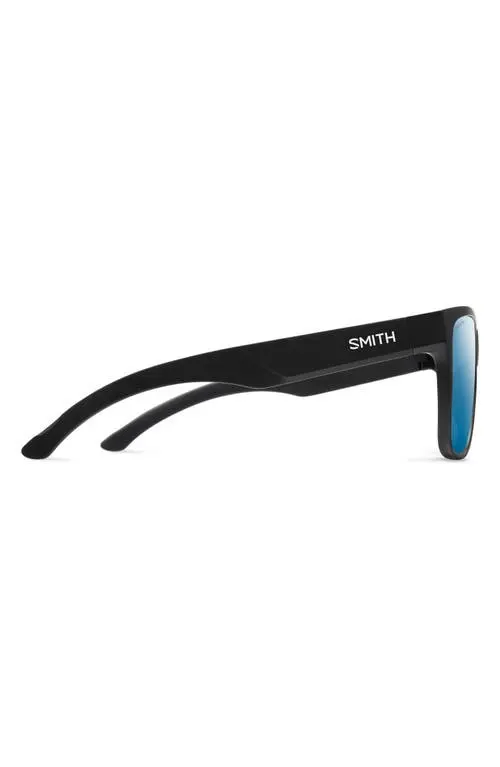 SMITH Lowdown Xl 2 60mm Chromapop™ Polarized Square Sunglasses - Matte Black/blue