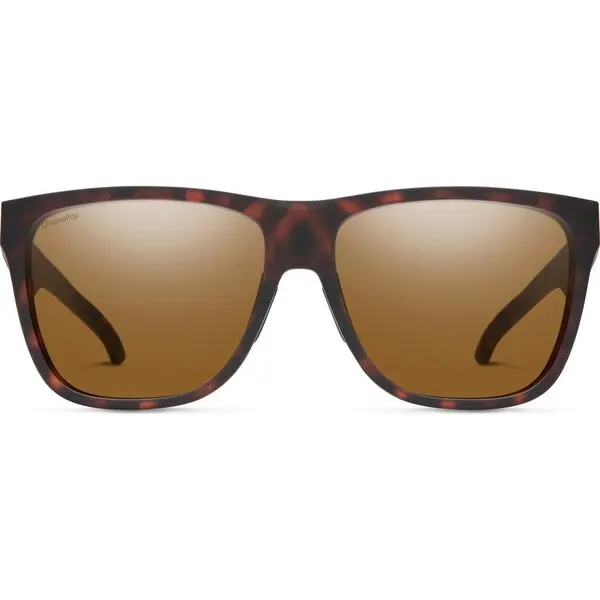 SMITH Lowdown Xl 2 60mm Chromapop™ Polarized Square Sunglasses - Matte Tortoise/brown