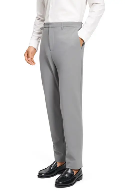 Theory Curtis Pintuck Precision Trousers - Soft Grey