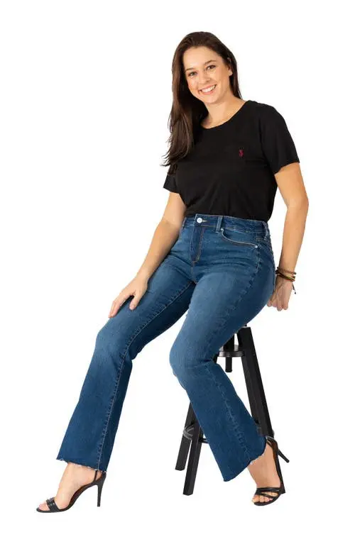 SLINK JEANS High-rise Bootcut Jeans - Aubree