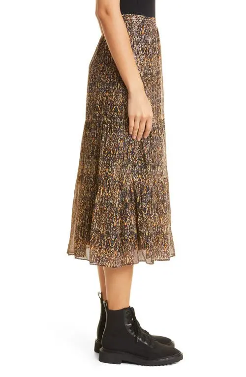 Ba&sh Gellio Metallic Midi Skirt