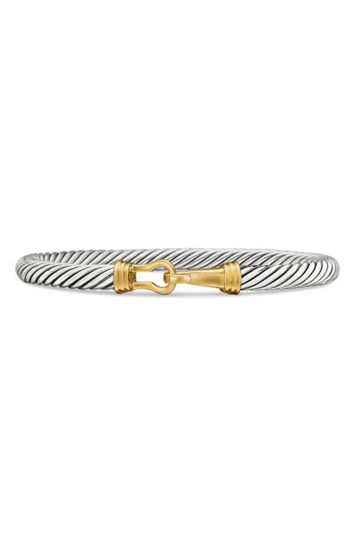 David Yurman Classic Cable Buckle Bracelet - Two Tone
