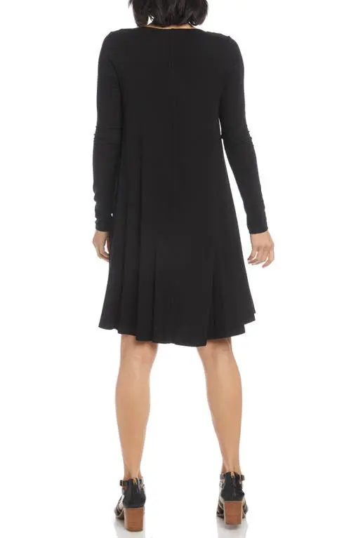 Karen Kane Maggie Long Sleeve Jersey Trapeze Dress