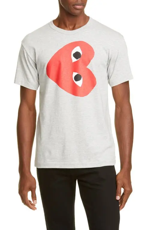 Play Comme Des Garcon Heart Logo Graphic Tee
