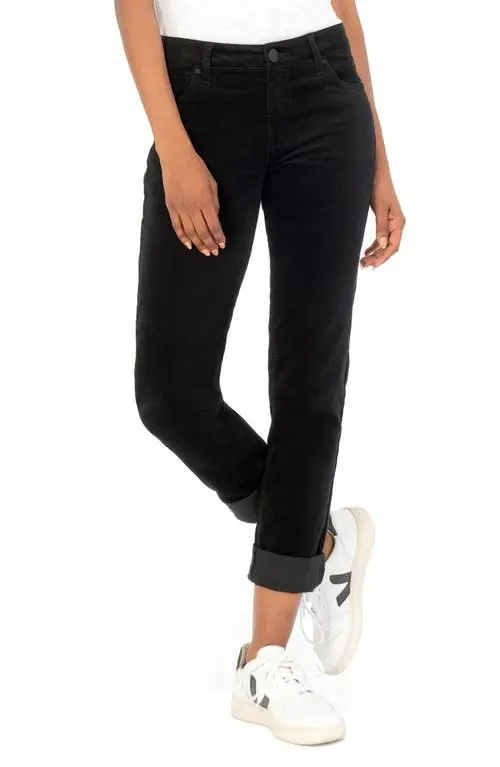 Kut From The Kloth Catherine Corduroy Boyfriend Pants - Black Jm