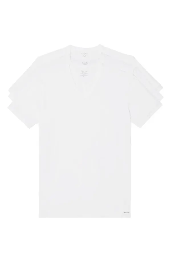 Calvin Klein 3-pack Stretch Cotton V-neck T-shirts