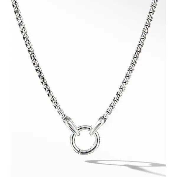 David Yurman Sterling Charm Necklace - Silver