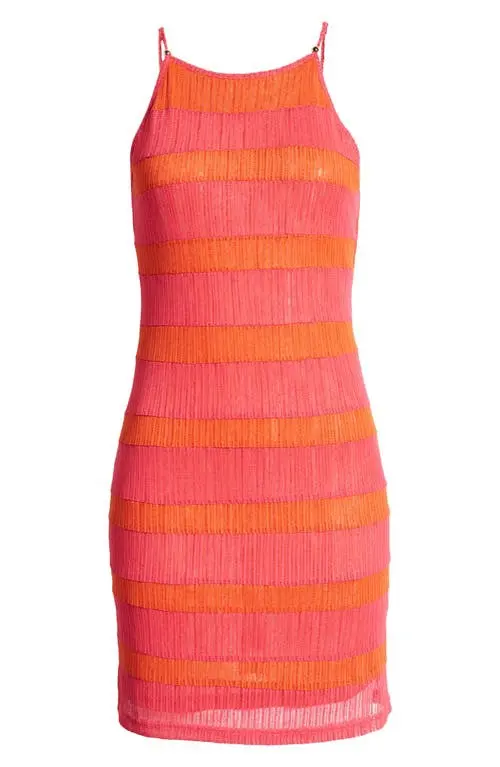 AMY LYNN Mesh Knit Minidress