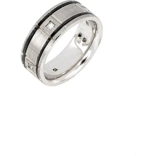 Bony Levy 18k Gold And Diamond Band - White Gold