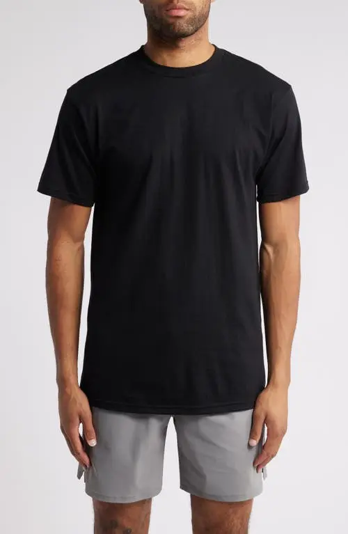Nordstrom Regular Fit 4-pack Supima® Cotton T-shirts - Black