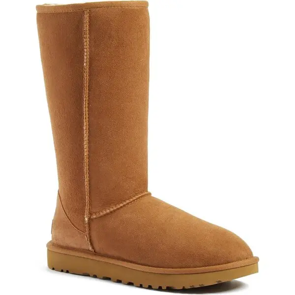 UGG Classic Ii Shearling Lined Boots - Chestnut Suede