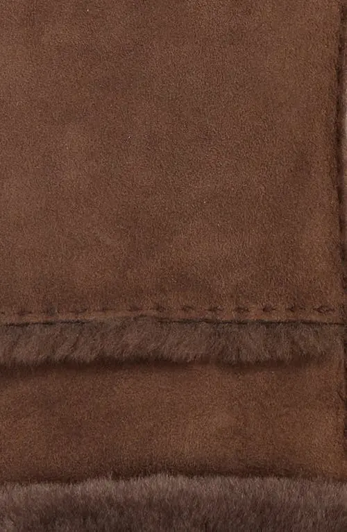 UGG Seamed Touchscreen Compatible Shearling Gloves - Allspice