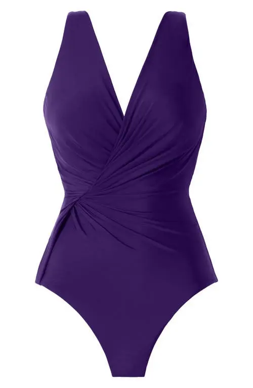 Miraclesuit Twisted Sister Esmerlda One-piece Swimsuit - Mulberry
