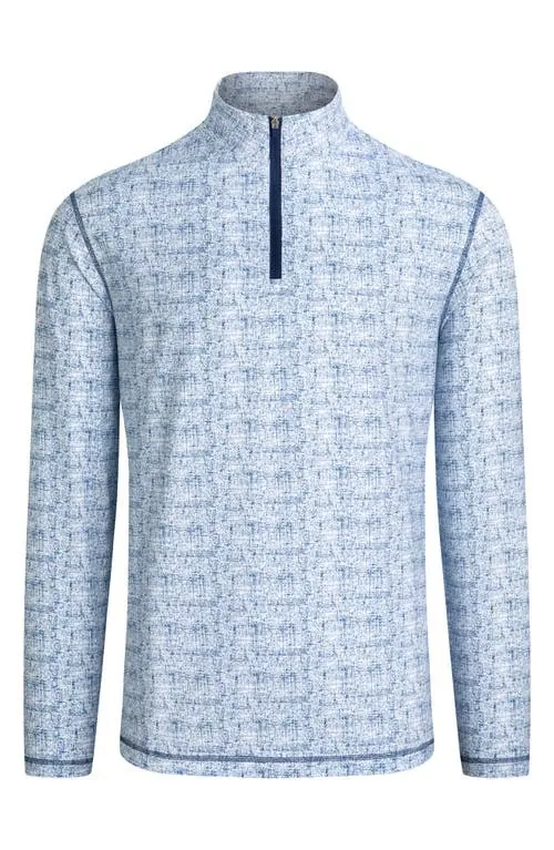 Bugatchi Ooohcotton® Funnel Neck Quarter Zip Pullover