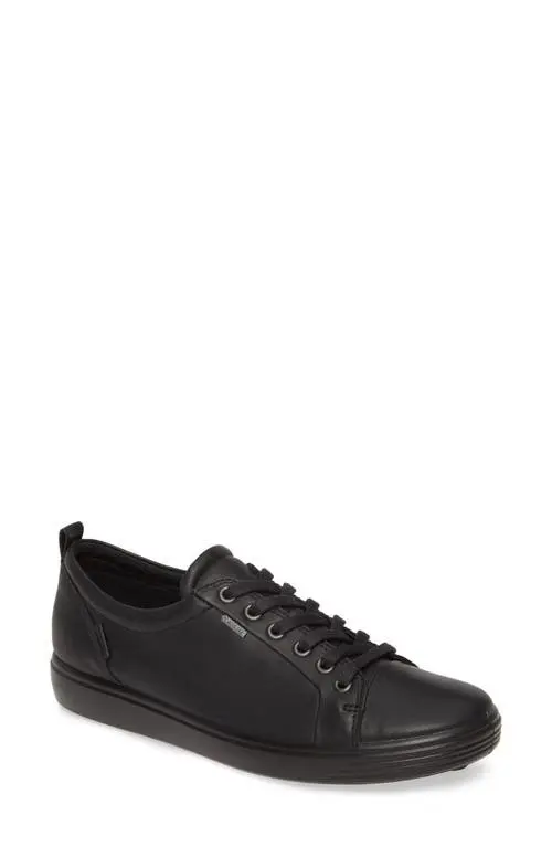 Ecco Soft 7 Gore-tex® Waterproof Sneaker - Black Leather