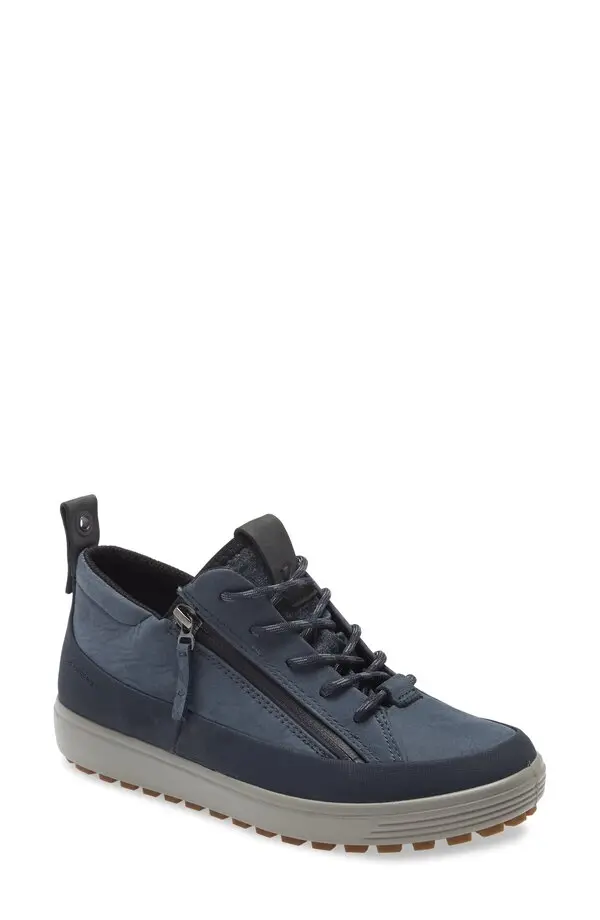 Ecco Soft 7 Gore-tex® Waterproof Sneaker - Marine Fabric
