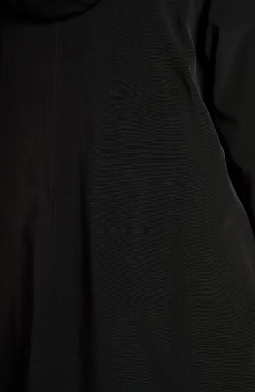 Gallery Hooded Raincoat With Removable Liner - Black