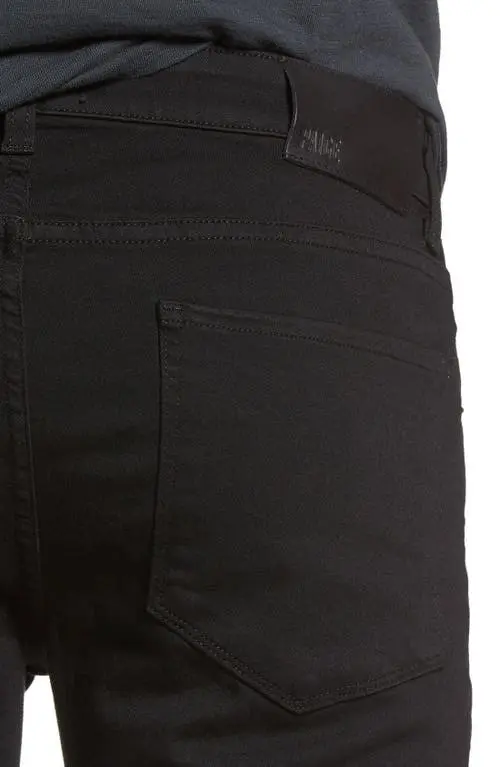 Paige Transcend Croft Skinny Fit Jeans - Black Shadow
