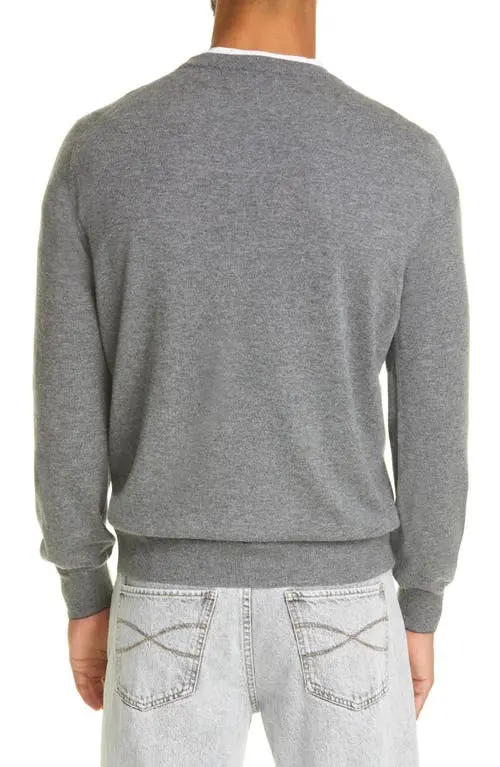 Brunello Cucinelli Cashmere Crewneck Sweater - Grey