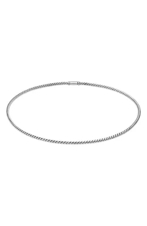 David Yurman Sculpted Cable Necklace - Silver