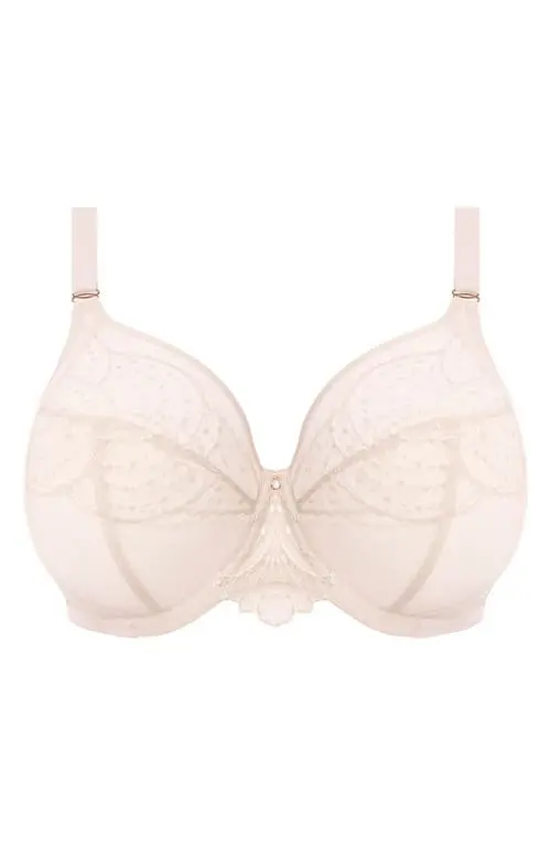 Elomi Priya Full Figure Underwire Plunge Bra - Vanilla