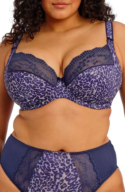 Elomi Lucie Full Figure Underwire Plunge Bra - Midnight