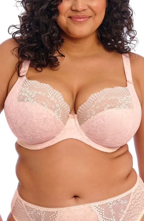 Elomi Lucie Full Figure Underwire Plunge Bra - Pale Blush